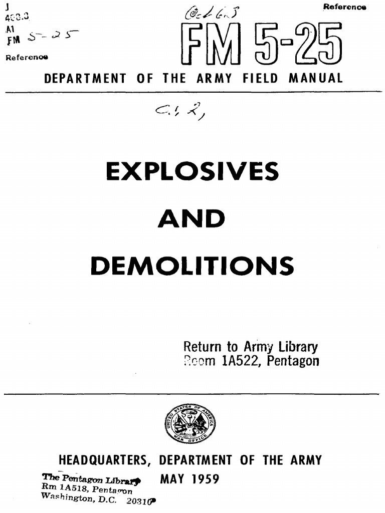 FM5 25 (1959) | PDF | Naval Mine