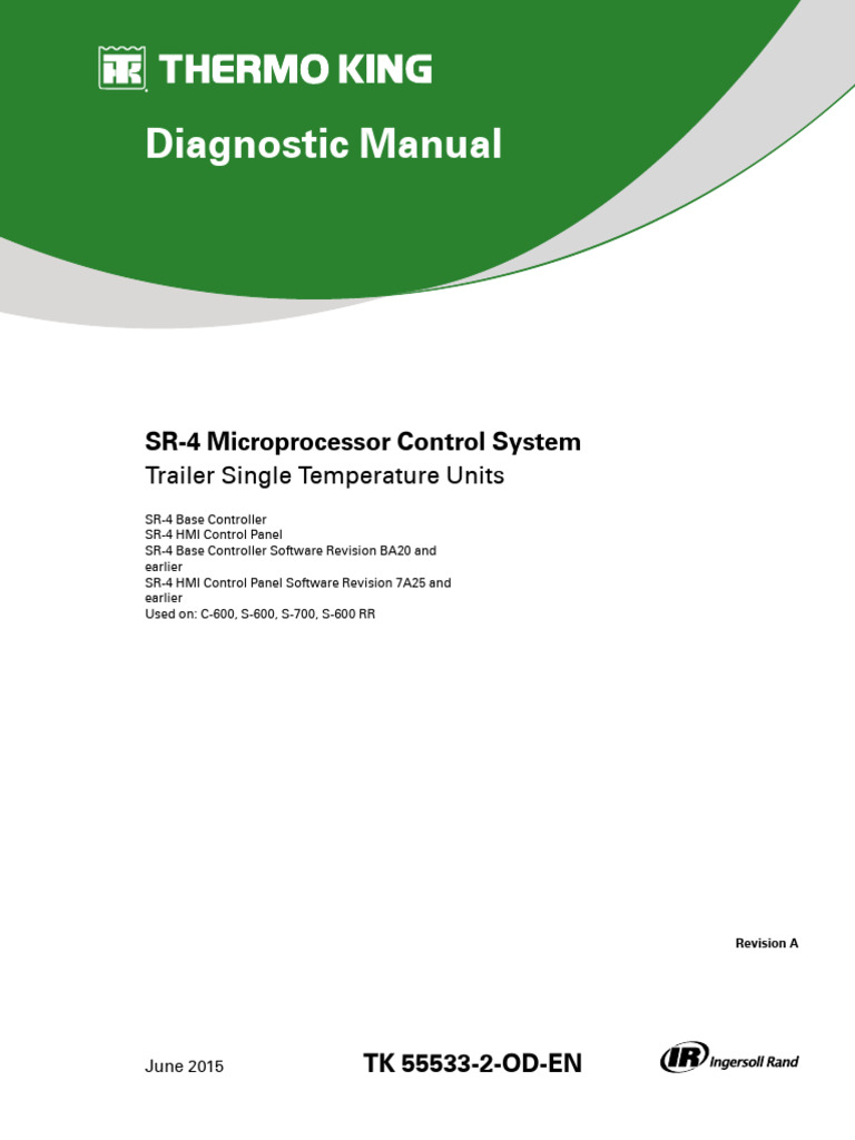 SR-4 Green Book Microprocessor Control System For Trailer Single Temp Units | PDF | Usb Flash ...
