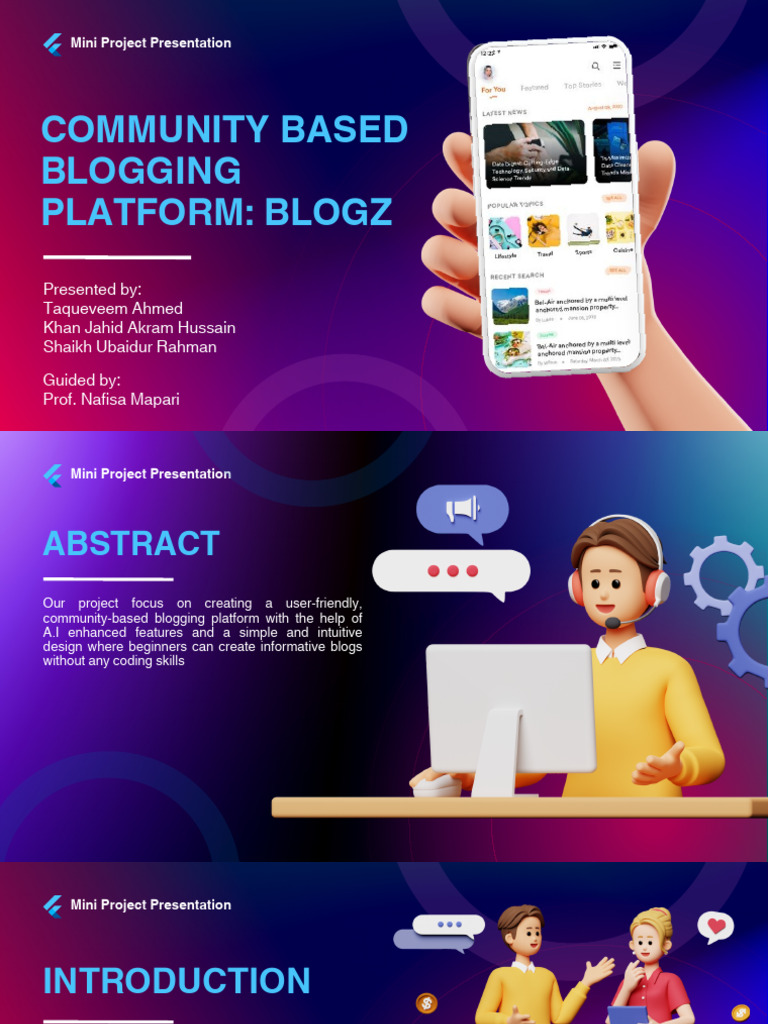 Community-Based Blogging Platform: BlogZ | PDF | Art