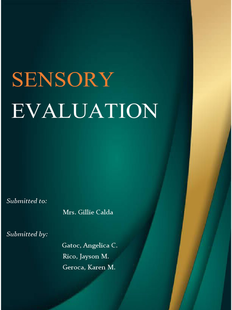 SENSORY EVALUATION | PDF | Odor | Senses