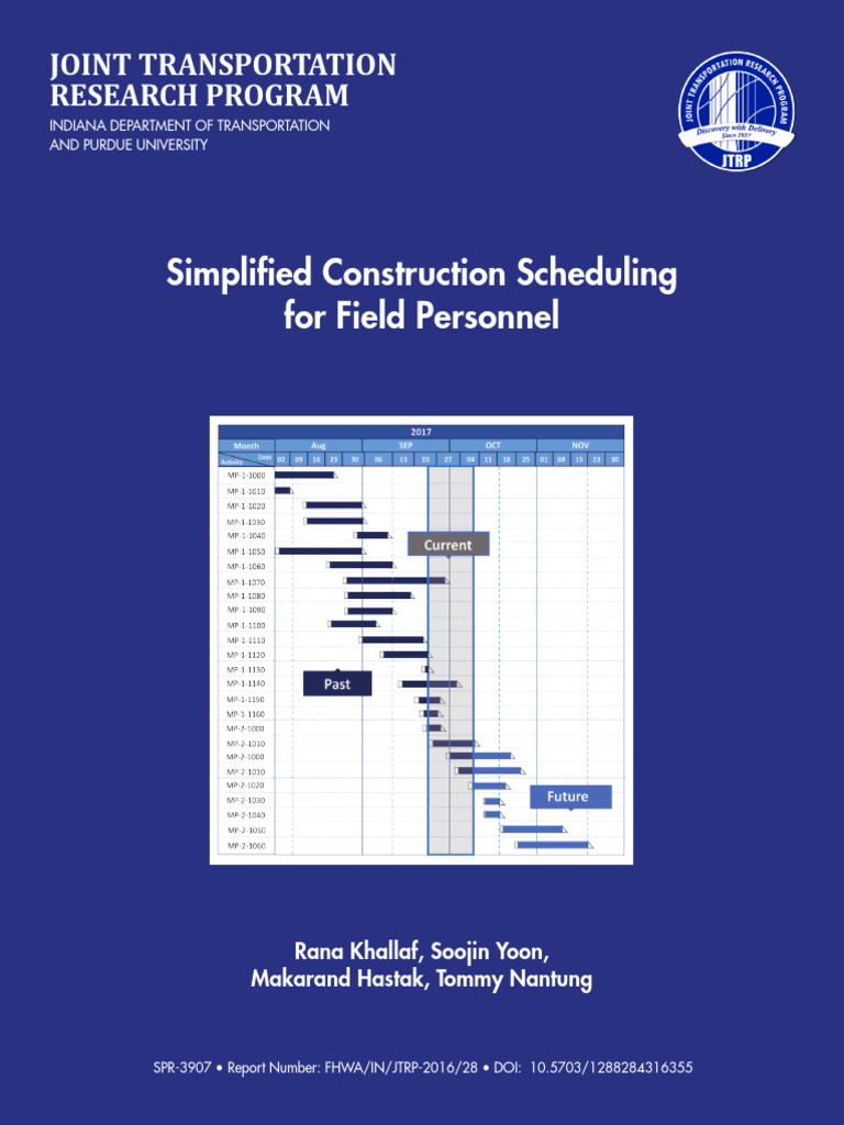 Simplified Construction Scheduling For F | PDF | Specification ...