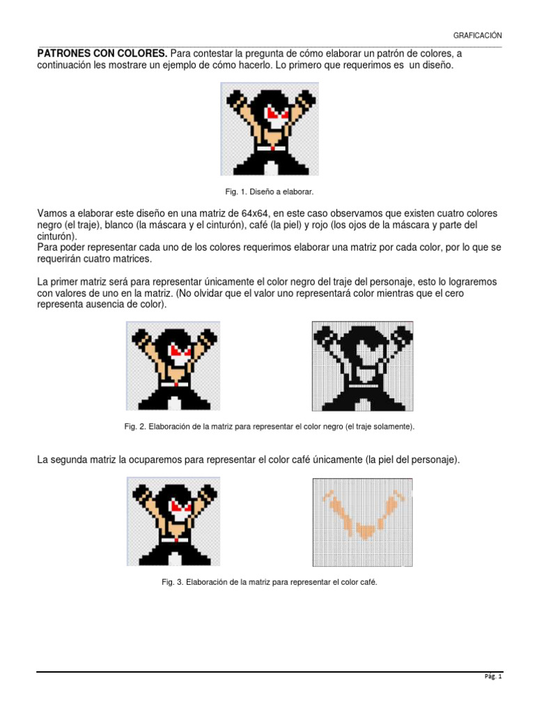 Patrones de Colores en Matrices | PDF | Matriz (Matemáticas ...