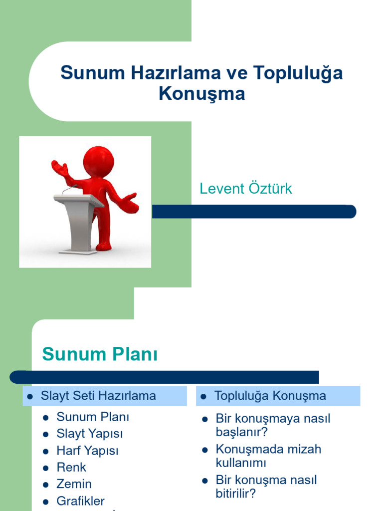 Sunum Yapmak | PDF