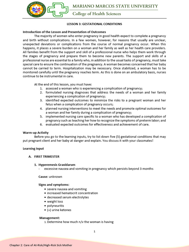 Chapter 2 Lesson 3 Part 1 | PDF | Pregnancy | Miscarriage