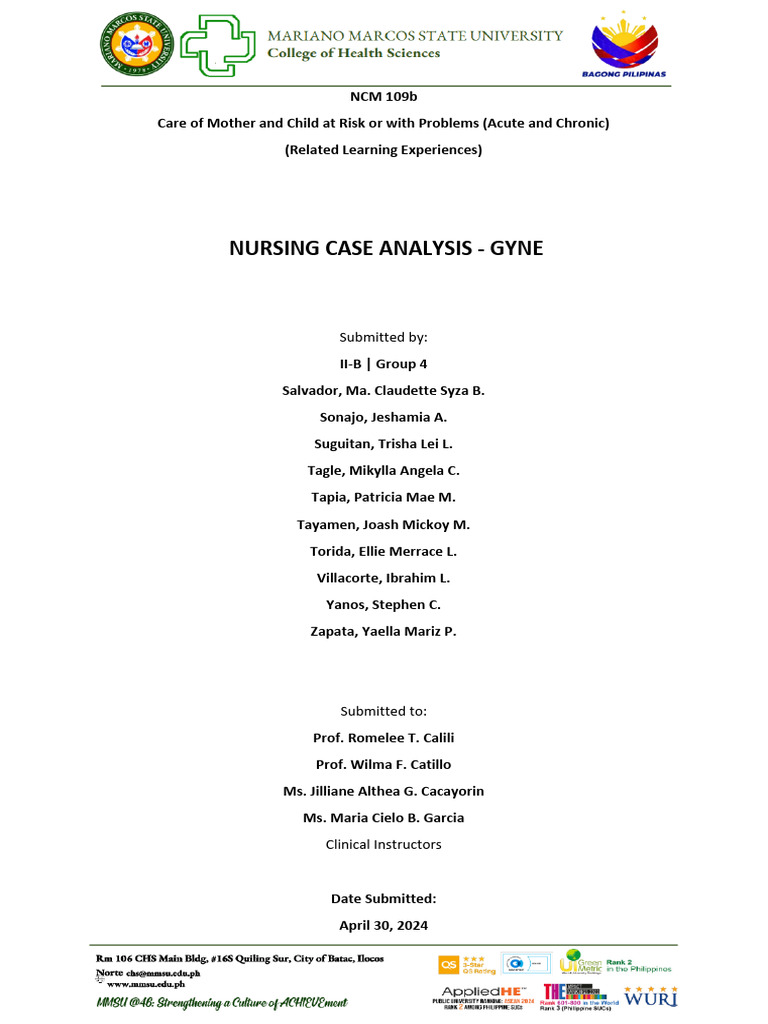 Gyne Case Pres Final | PDF | Ovary | Luteinizing Hormone