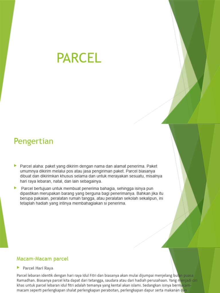 Panduan Isi Parcel yang Tepat | PDF