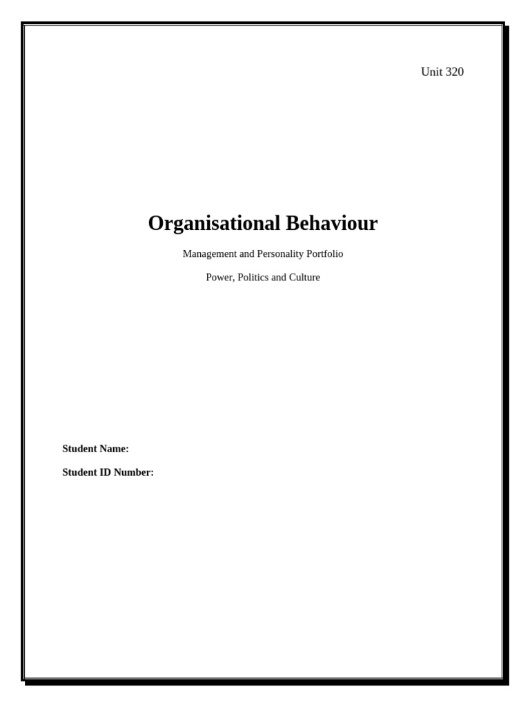 Organizational Behaviour Pdf Motivational Motivation