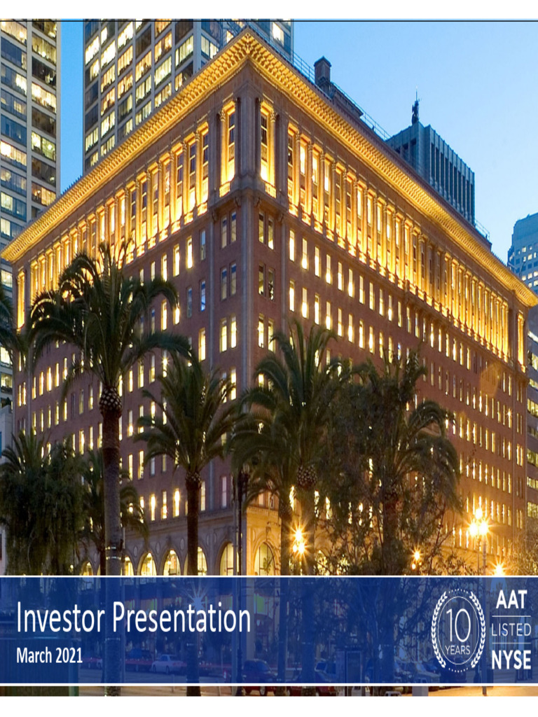 American Assets Trust - Investor Presentation - March 2021 | PDF | Risk ...