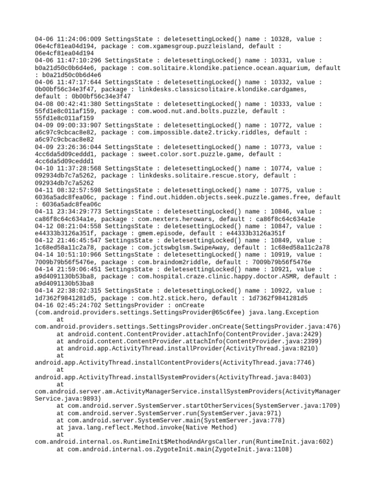 Settings Provider Pdf Java Programming Language Technology Development