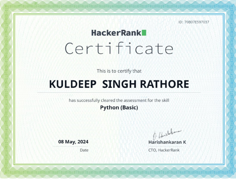 Python - Basic Certificate-1 | PDF