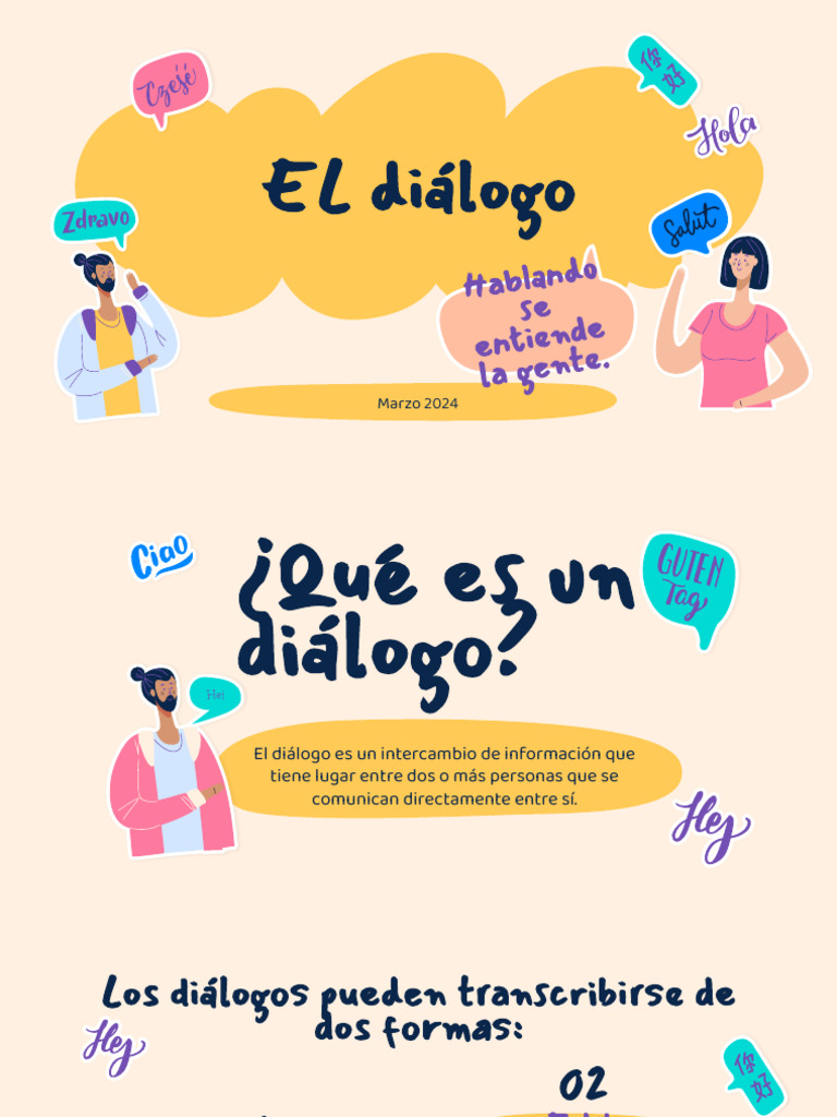 Tipos de Diálogo y su Estructura | PDF