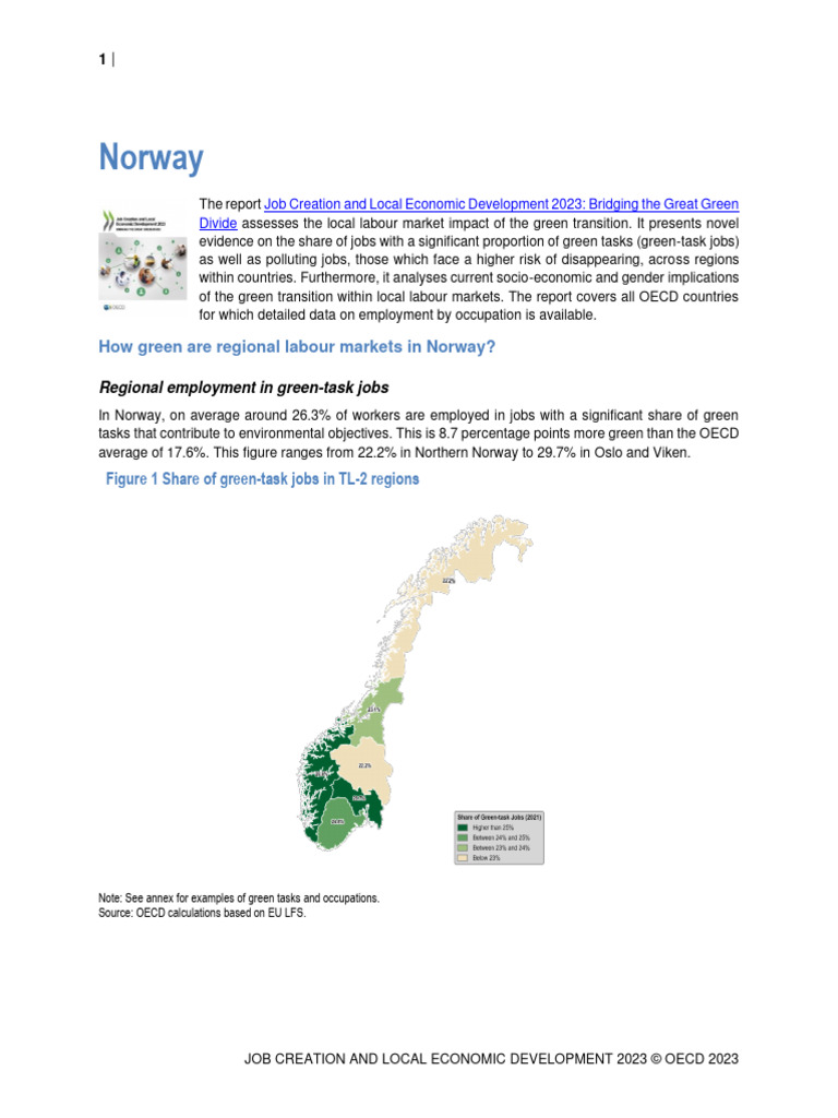 NORWAY Job Creation | PDF | Unemployment | Norway