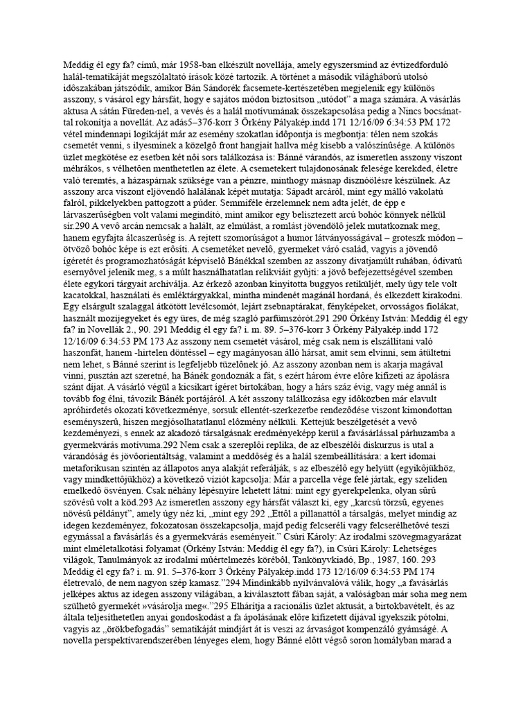 Meddig Él Egy Fa | PDF