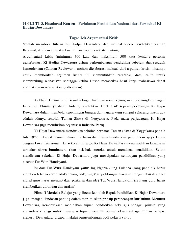 Nurul Izzah-Tugas 1.4 Argumentasi Kritis | PDF