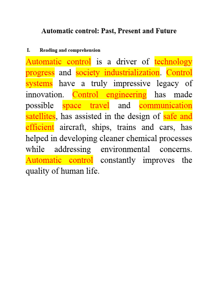 Bài giảng_Unit_1a_Updated | PDF | Control Theory | Automation