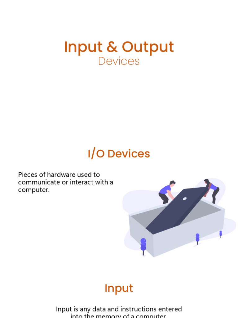 Input & Output Devices | PDF | Printer (Computing) | Manufactured Goods