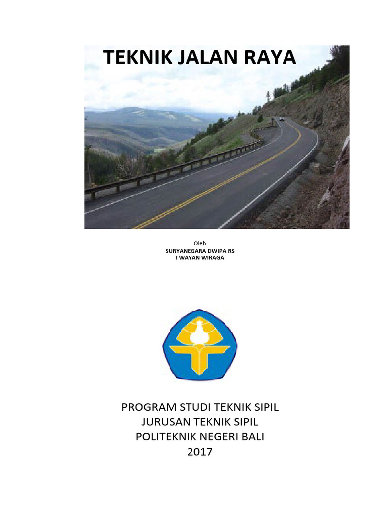 Hand Out Jalan Raya 2017-D3 | PDF | Teknologi & Rekayasa