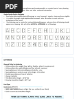 Technical Lettering - Gothic Letters | PDF