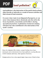 Geography (Land Pollution) Project | PDF