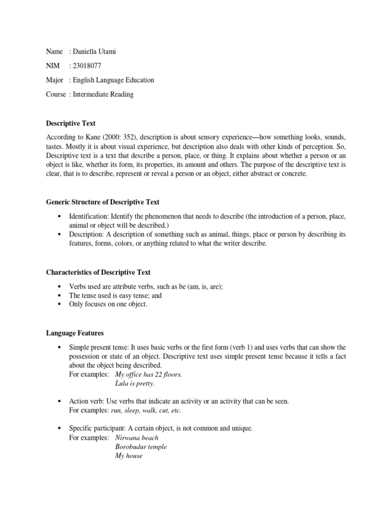 Int Reading Assignment Week 9 | PDF | Verb | Experience