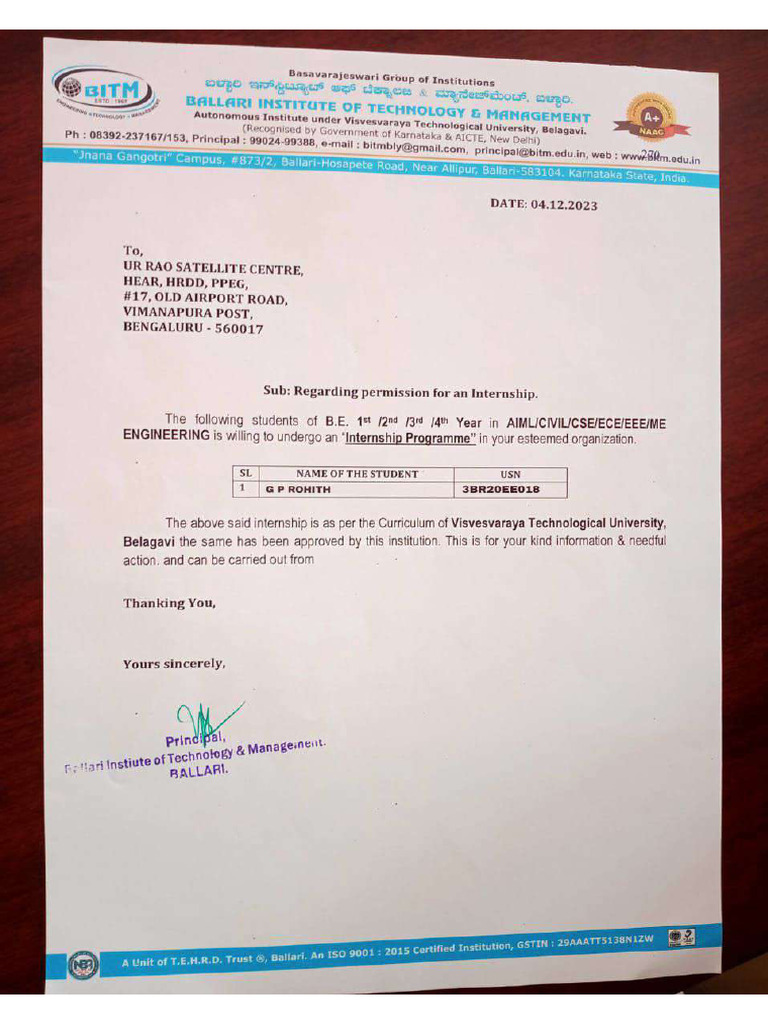 College Letter | PDF