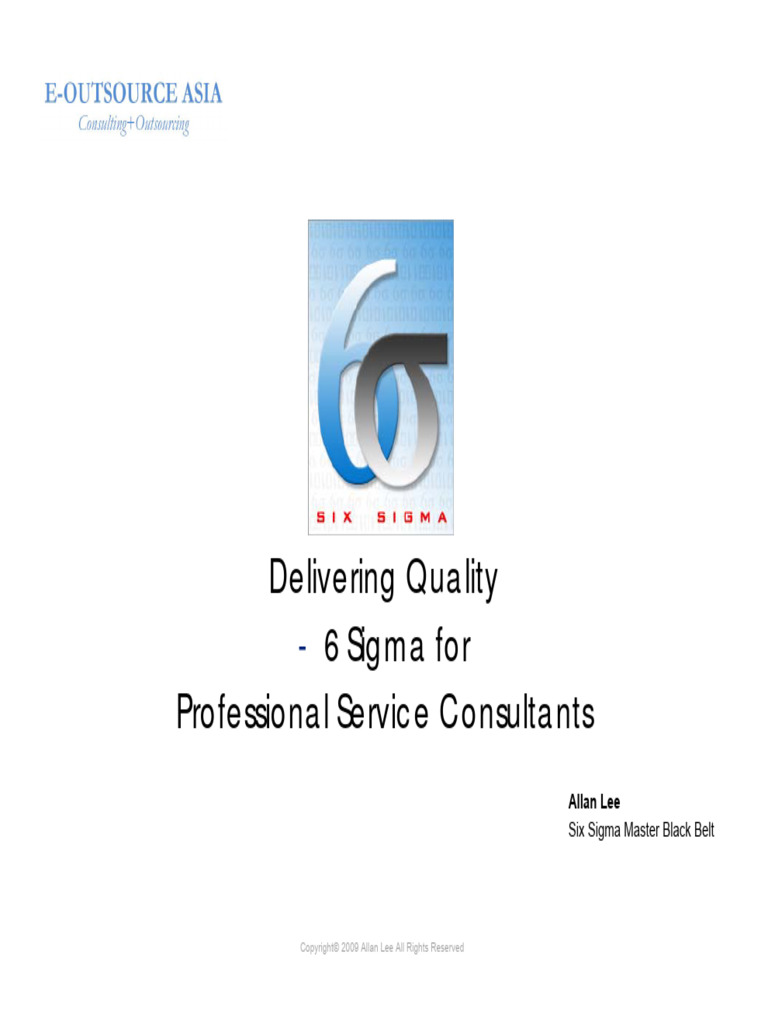 6Sigma Overview | PDF | Six Sigma | Performance Indicator