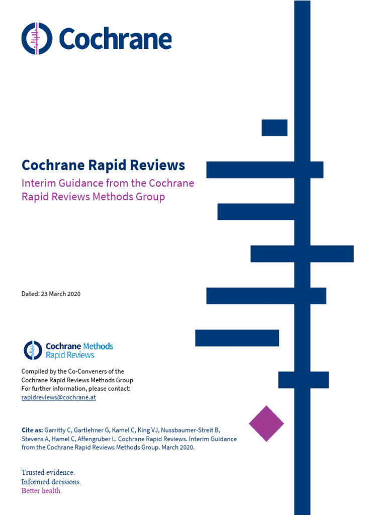 Cochrane Rapid Review Guidance | Download Free PDF | Systematic Review | Information Science