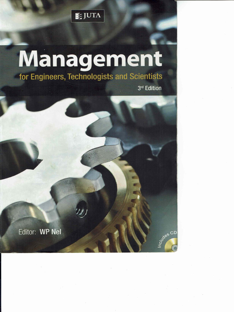 Management For Engineers, Technologists and Scientists-Juta (2015) | PDF