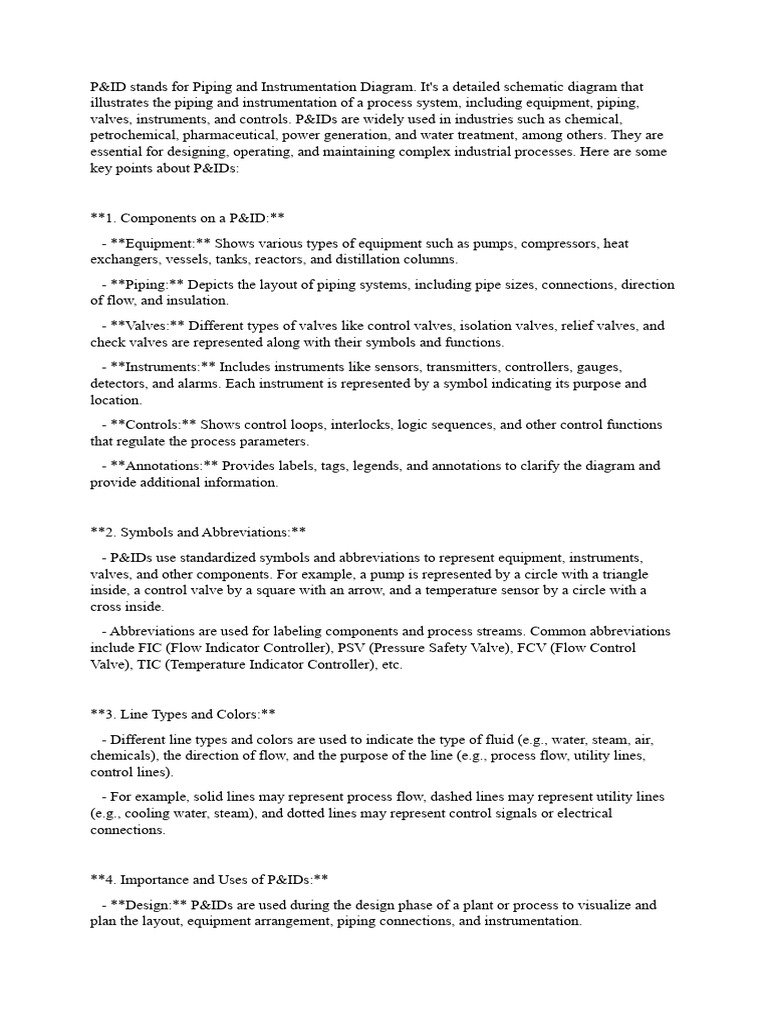 P&ID | PDF | Instrumentation | Valve