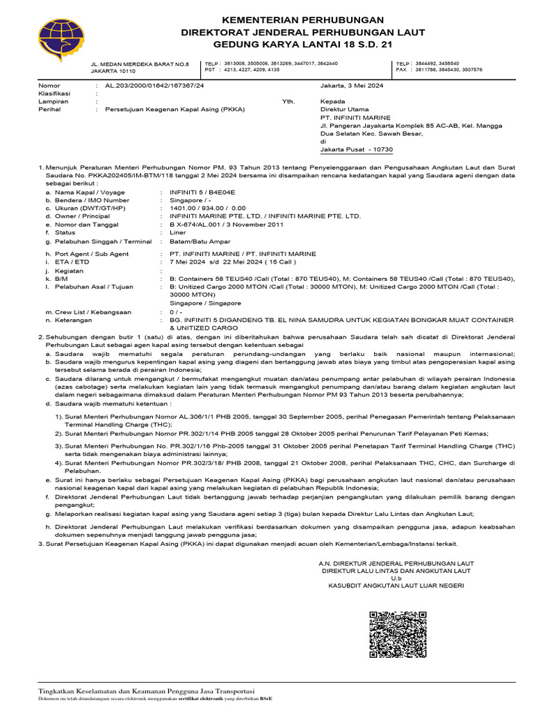 Pkka Inf 5 Sin - Sin 07 Mei - 22 Mei 2024 | PDF
