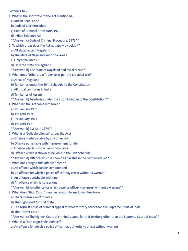 MCQ CRPC | PDF | Prosecutor | Magistrate