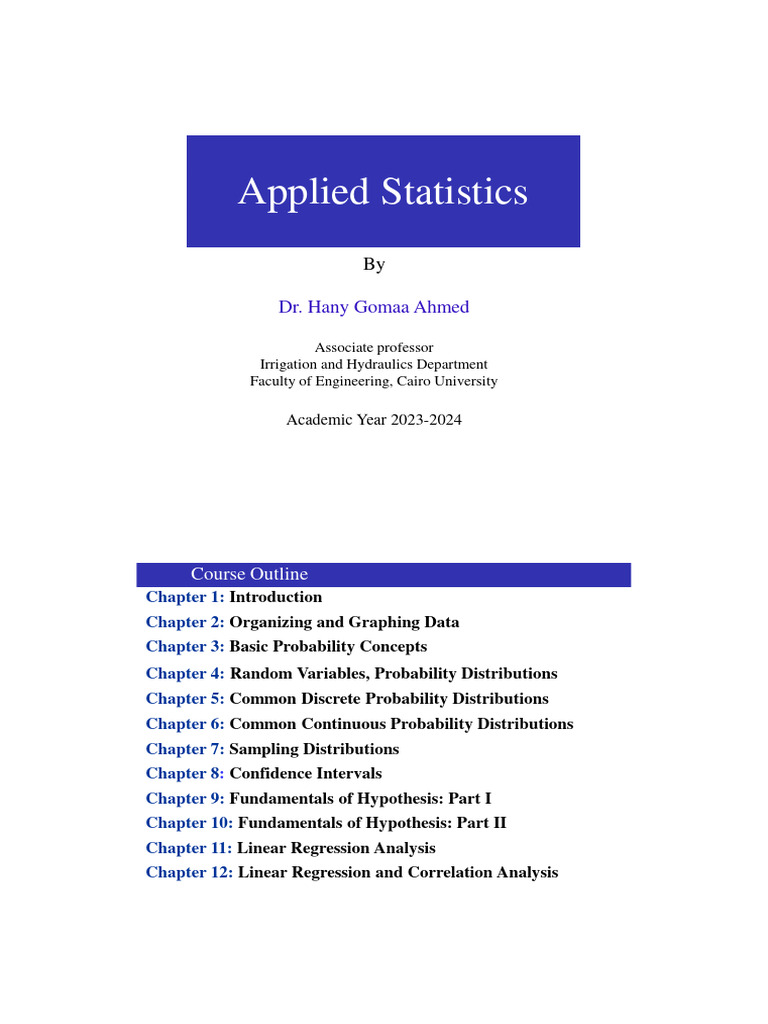 lecture (1)_Statistics | PDF | Statistics | Mean