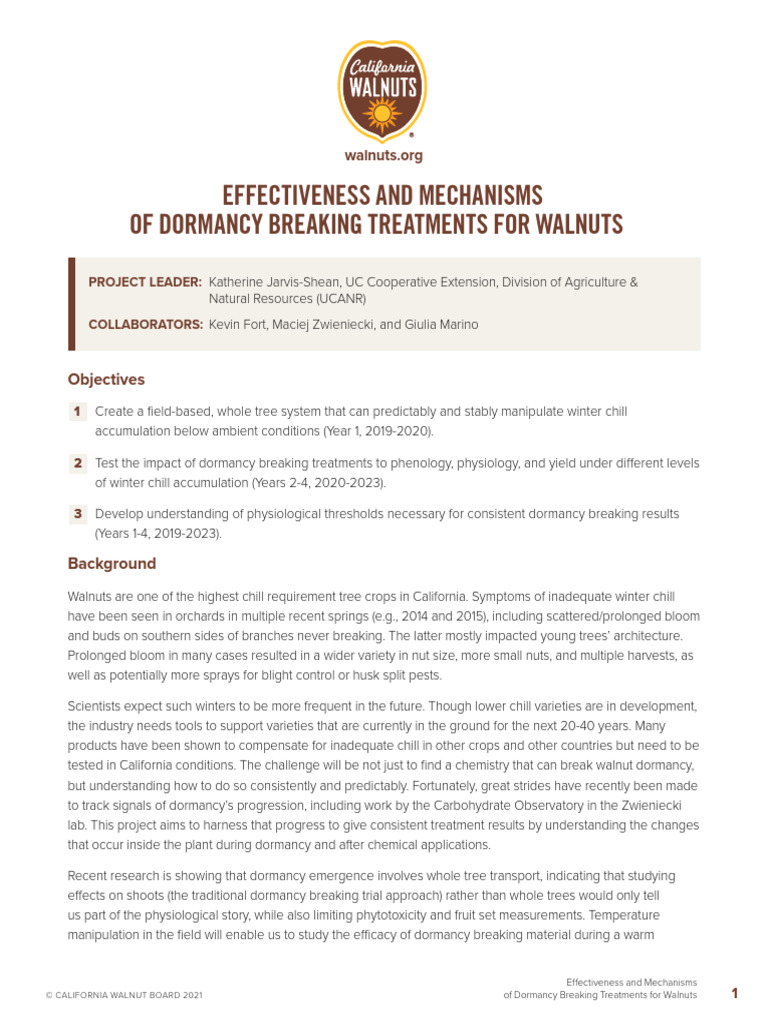 CWC P0245 FINAL 6 28k.jarvis Shean Dormancy Treatments Summary | PDF ...