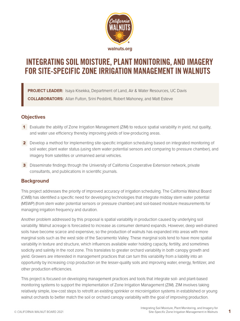 CWC P0245 I.kisekka Site Specific Zone Irrigation 4 | PDF | Soil | Irrigation