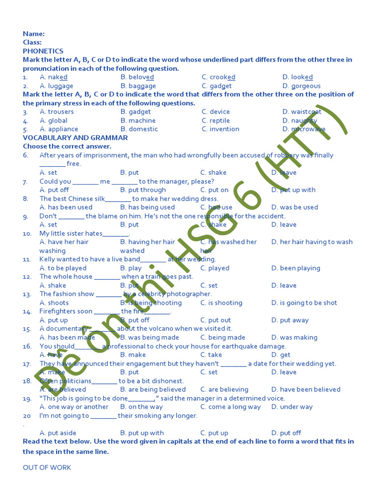 Phonetics and Vocabulary Exercises | PDF | Coral Reef | Sea