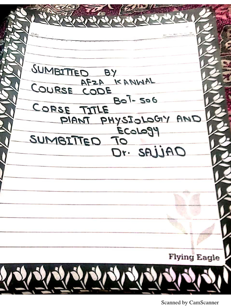 Botany Assignment | PDF