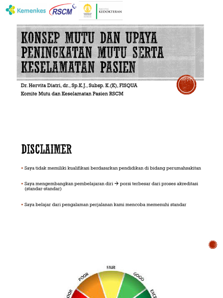 Peningkatan Mutu dan Keselamatan Pasien | PDF