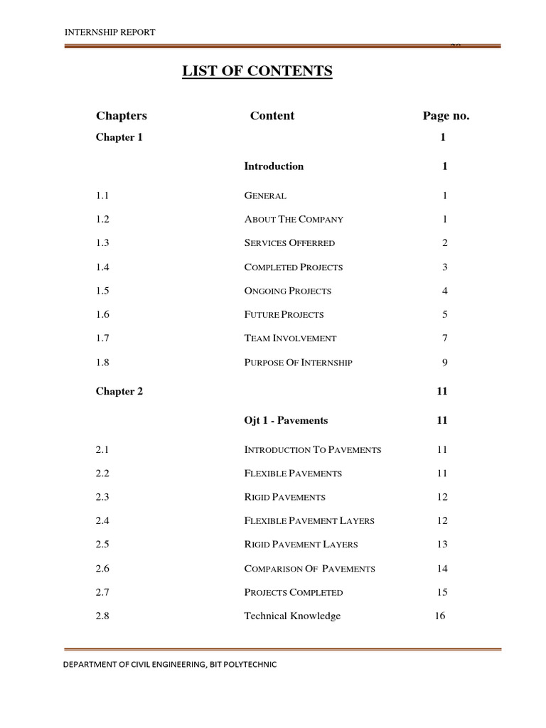 Internship Final Report 1 Pdf Road Surface Concrete 