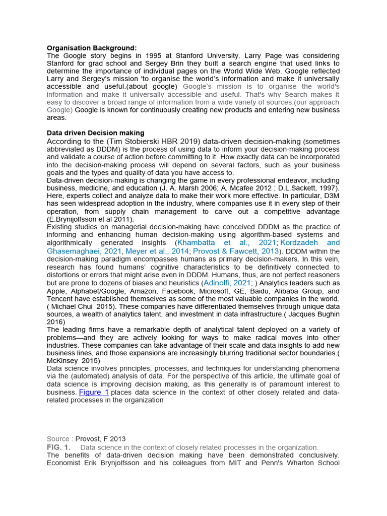 Data Driven Decision Making | PDF | Cloud Computing | Analytics