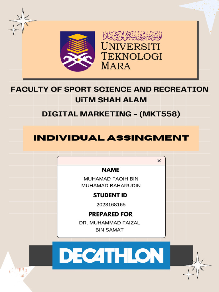 MKT558 FAQIH | PDF | Market Segmentation | Sports