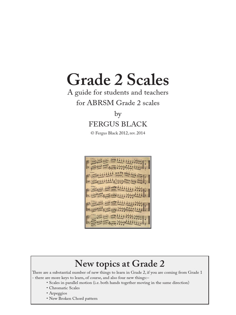 ABRSM Grade 2 Scales Guide | PDF | Scale (Music) | Chord (Music)