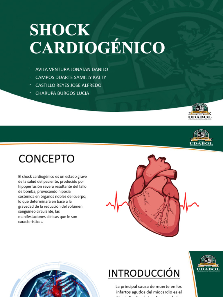 Shock Cardiogenico-Sbdlv | PDF | Choque (circulatorio) | Infarto de ...