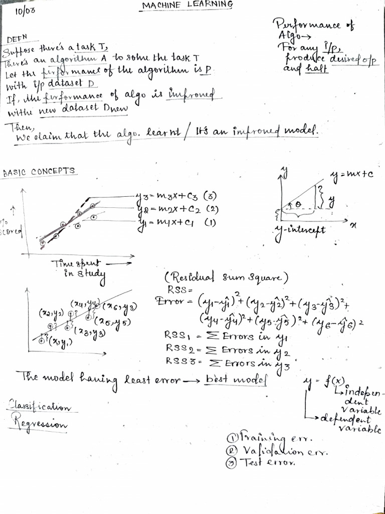 ML (Till K-Means) | PDF