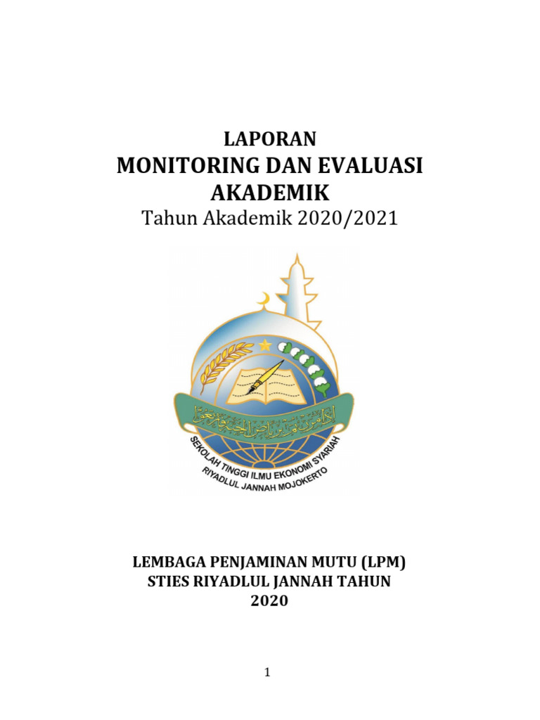 Laporan Monev Akademik STIES 2020 | PDF
