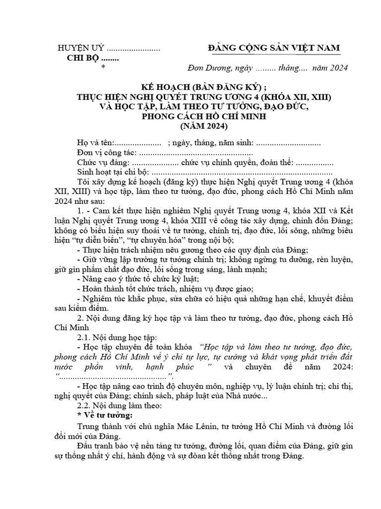 Mau Dang Ky So I | PDF