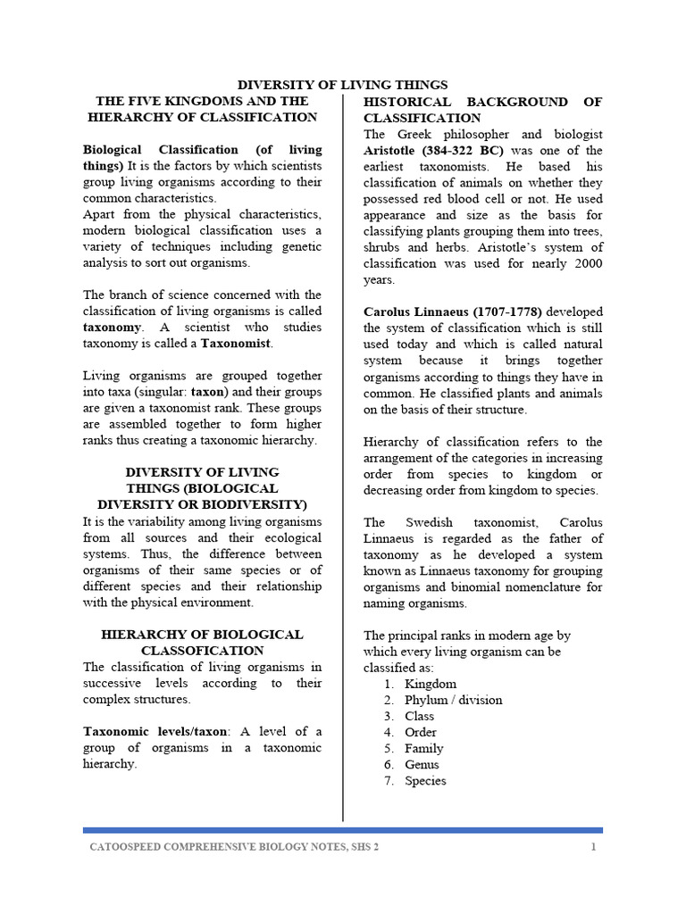 Biology F2 M-1 | PDF | Taxonomy (Biology) | Bacteria