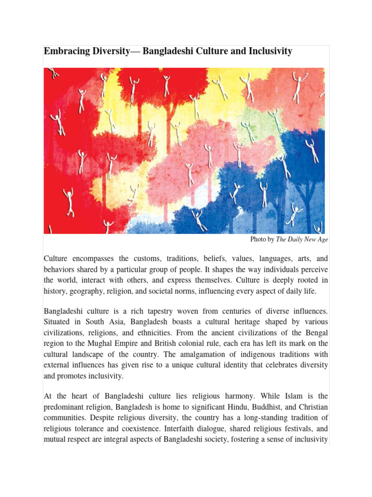 Bangladeshi Culture & Inclusivity | PDF | Bengalis | Bangladesh
