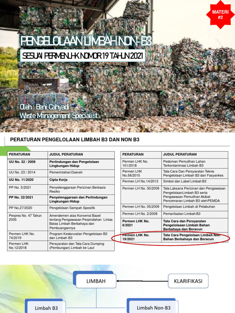Materi 2 Pengelolaan Limbah Non b3 - BC - Rev 1 | PDF