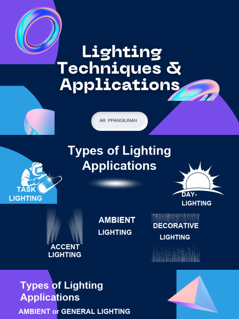 Architectural Lighting Techniques and Applications | PDF | Lighting ...