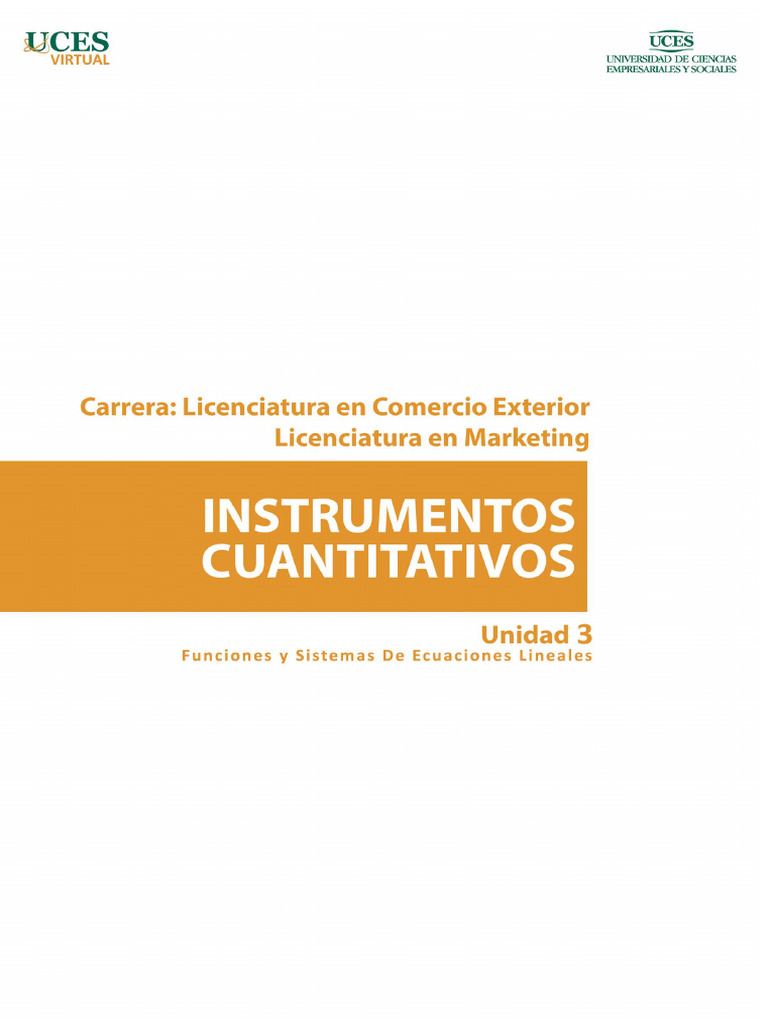Unidad 3 - Instrumentos cuantitativos | PDF | Sistema de coordenadas ...